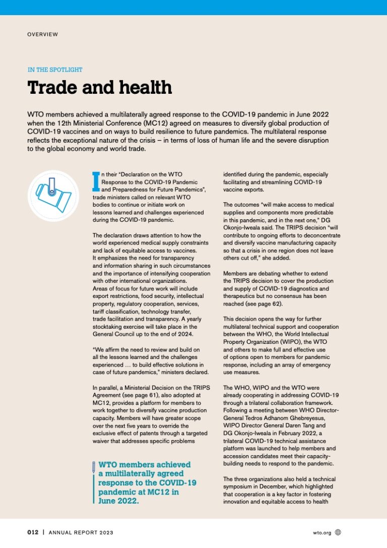 WTO：2023年年度世界贸易组织报告 | 互联网数据资讯网-199IT | 中文互联网数据研究资讯中心-199IT