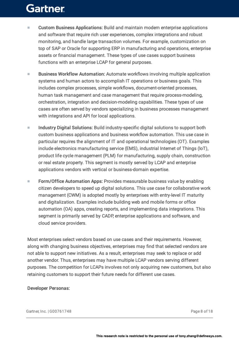 Gartner：中国低代码应用平台竞争格局报告 | 互联网数据资讯网-199IT | 中文互联网数据研究资讯中心-199IT