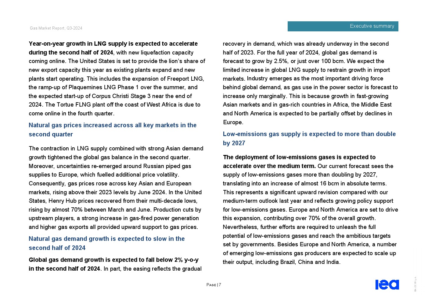 IEA：2024年第三季度天然气市场报告 | 互联网数据资讯网-199IT | 中文互联网数据研究资讯中心-199IT