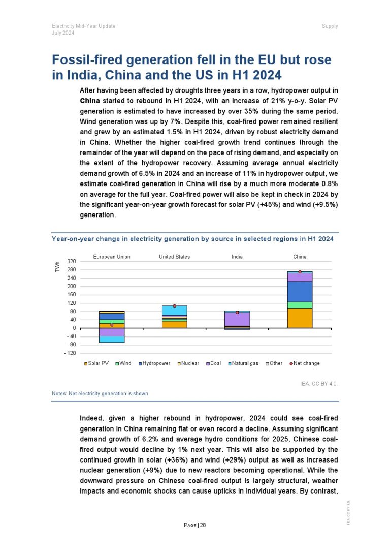 IEA：2024年年中电力报告 | 互联网数据资讯网-199IT | 中文互联网数据研究资讯中心-199IT
