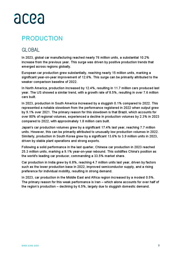 ACEA：2023年全球和欧洲汽车业报告 | 互联网数据资讯网-199IT | 中文互联网数据研究资讯中心-199IT