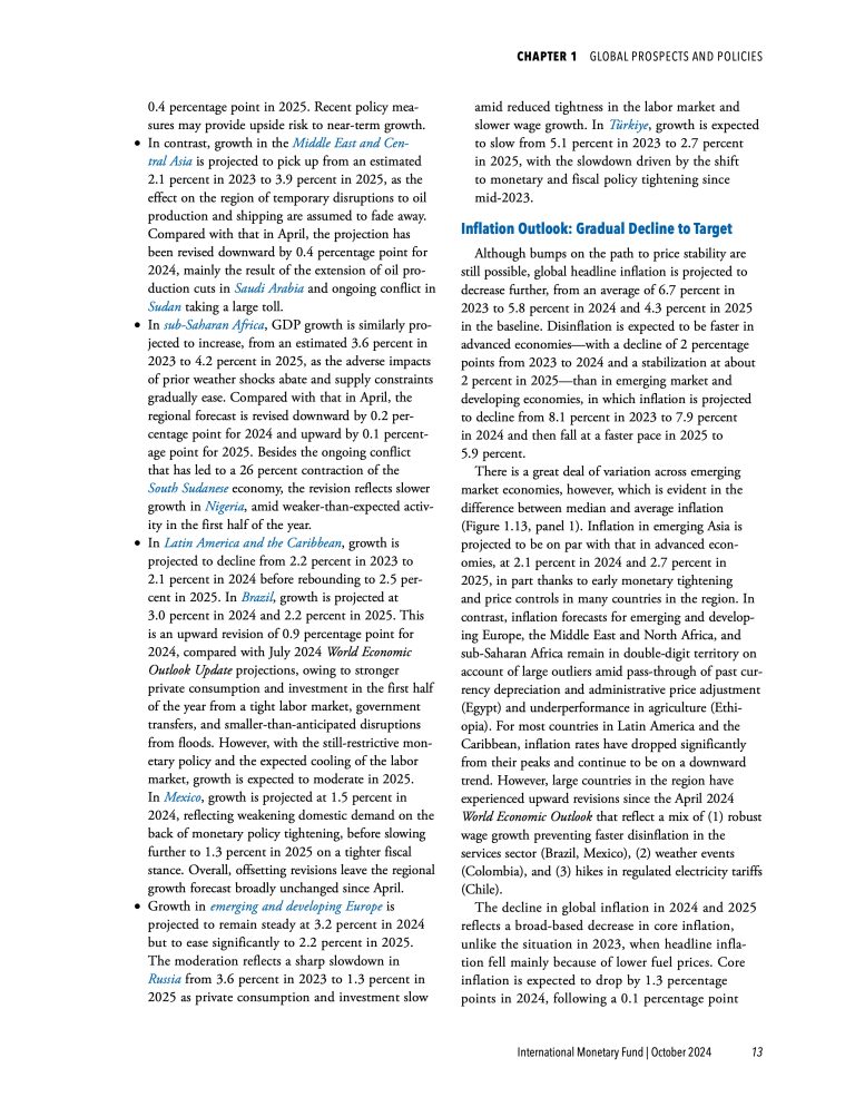 IMF：2024年10月世界经济展望报告 | 互联网数据资讯网-199IT | 中文互联网数据研究资讯中心-199IT