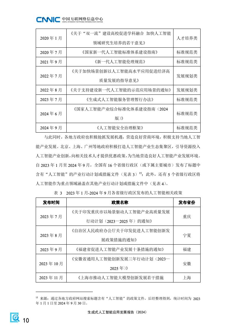 CNNIC：生成式人工智能应用发展报告（2024） | 互联网数据资讯网-199IT | 中文互联网数据研究资讯中心-199IT